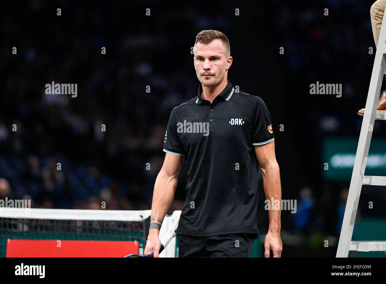 Marton Fucsovics of Hungary during the Rolex Paris Masters 2021, ATP ...