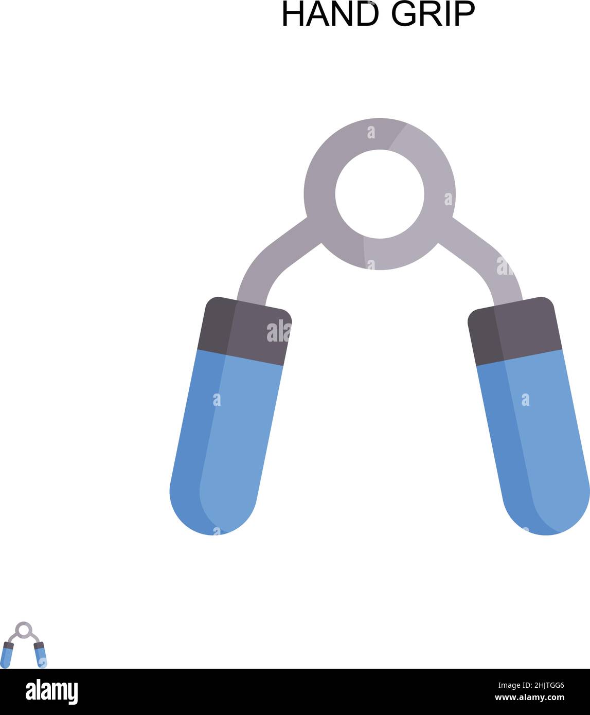 Hand grip Simple vector icon. Illustration symbol design template for ...