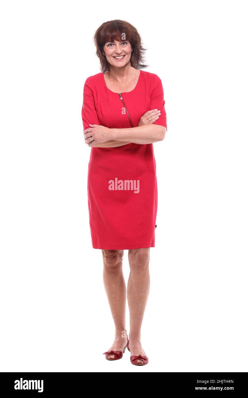 Posing full body slim Cut Out Stock Images & Pictures - Alamy