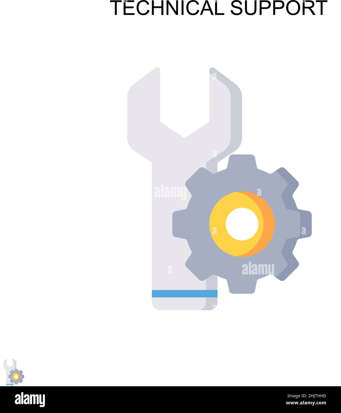 Technical Support Simple vector icon. Illustration symbol design ...