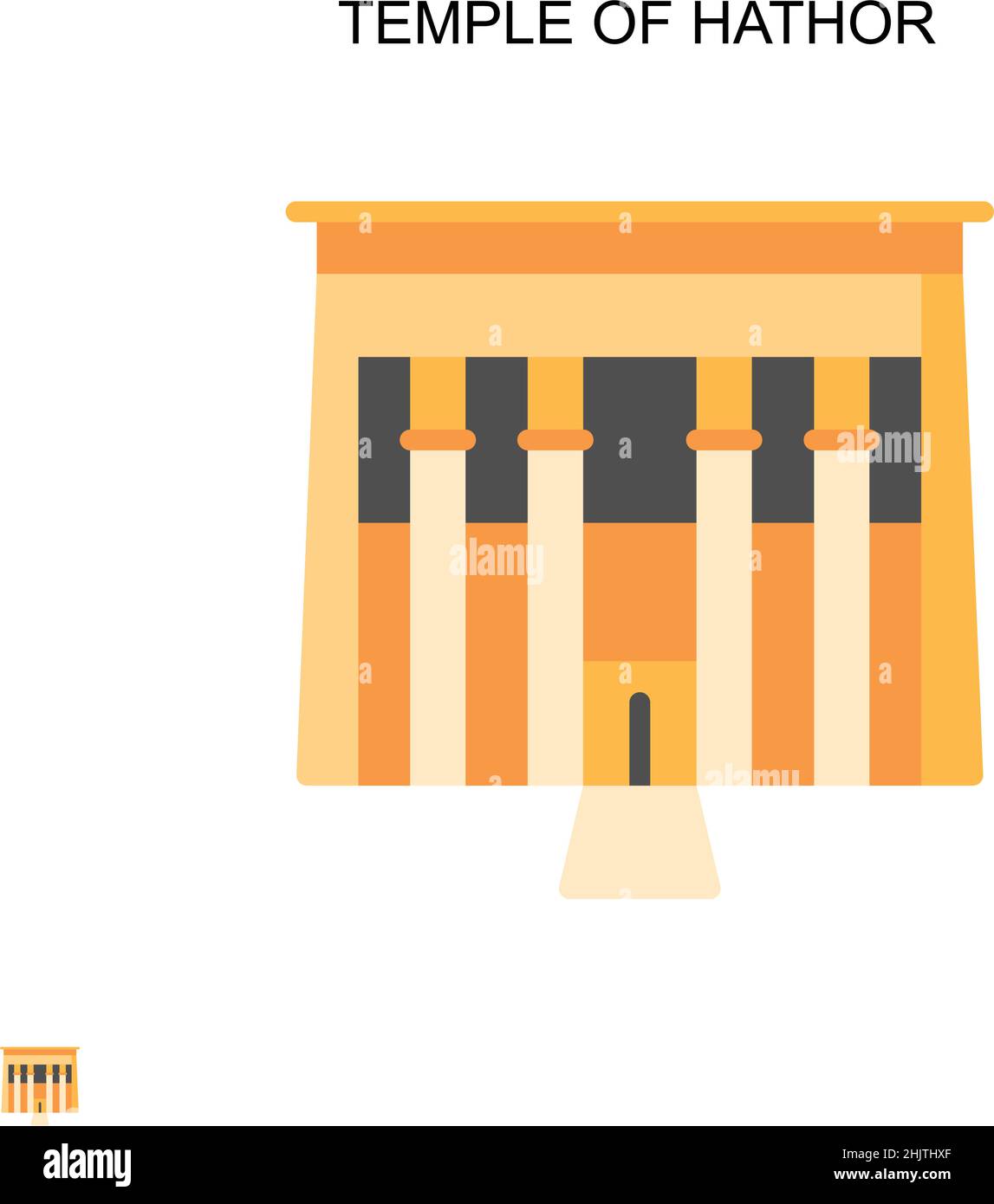 Egypt dendera hathor temple Stock Vector Images - Alamy