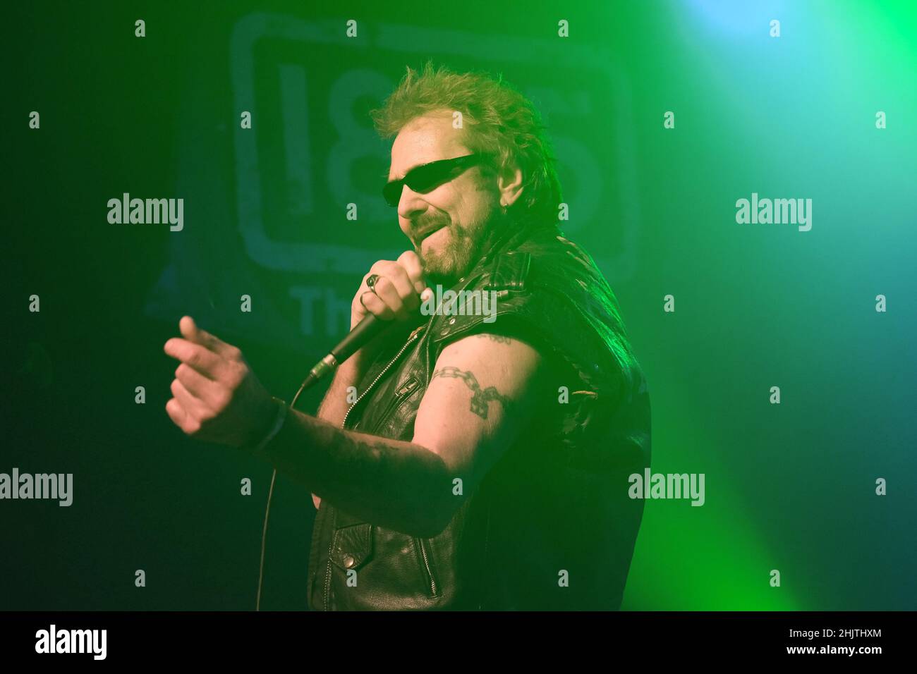 Southampton, UK. 29th Jan, 2022. Frontman and lead singer Nick Culmer ...