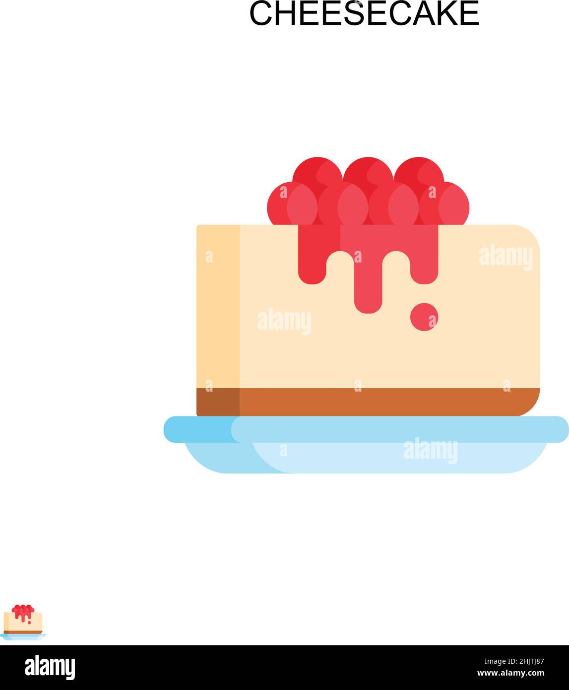 Cheese cake Stock Vector Images - Alamy