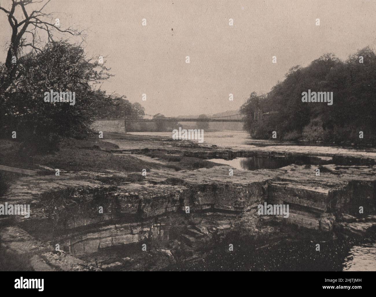 Whorlton Bridge, Whorlton, near Barnard Castle. Durham (1913 Stock ...