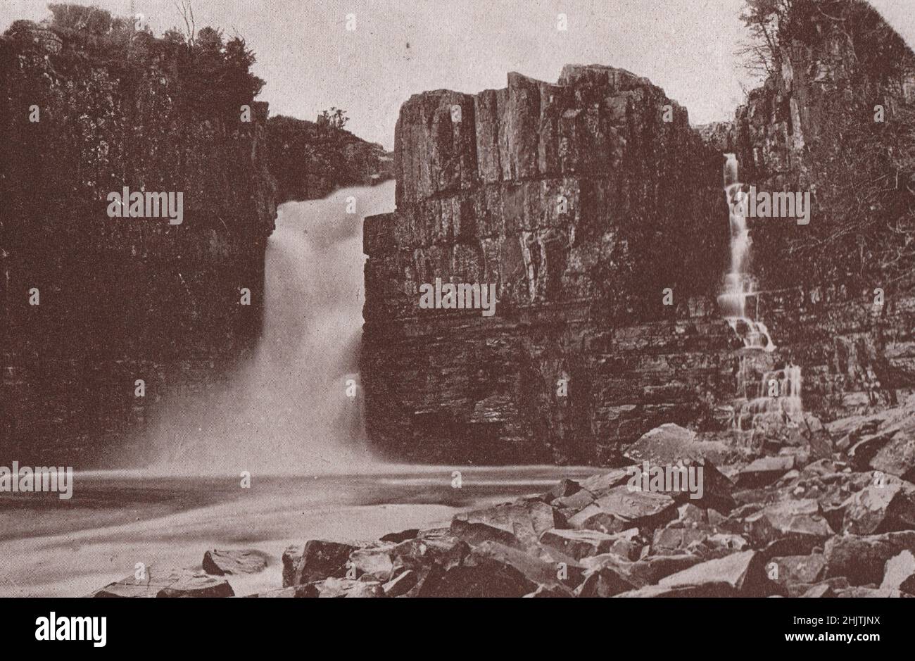High Force, Teesdale. Durham (1913 Stock Photo - Alamy