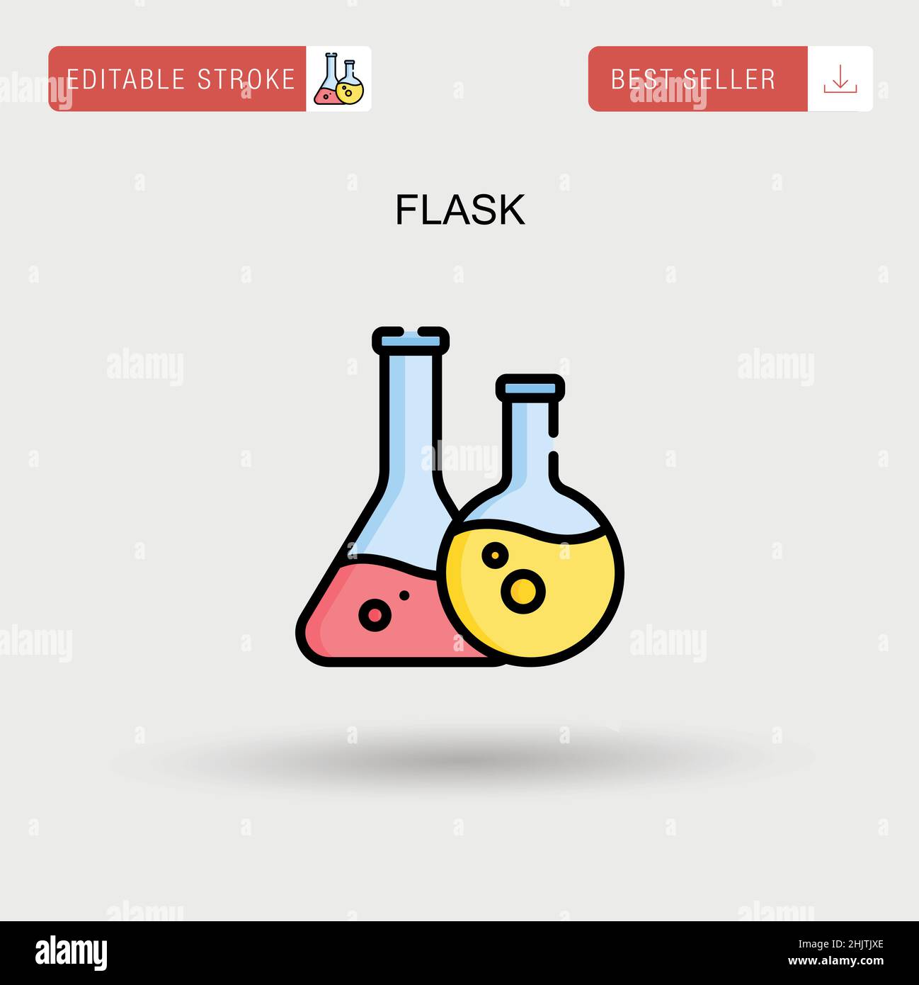 Laboratory transparent flask Stock Vector Images - Alamy