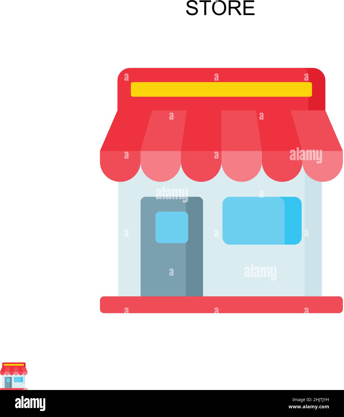 Store Simple vector icon. Illustration symbol design template for web ...