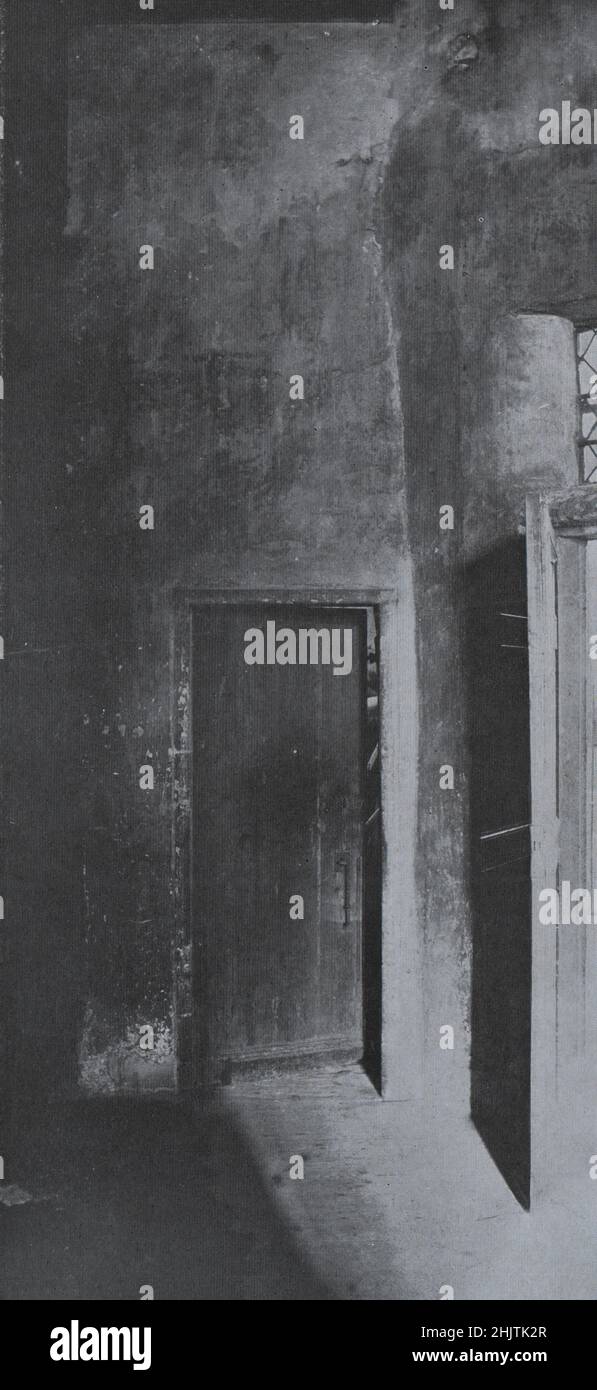 The Scene of Rizzio's Murder, Holyrood. Edinburghshire (1913 Stock ...