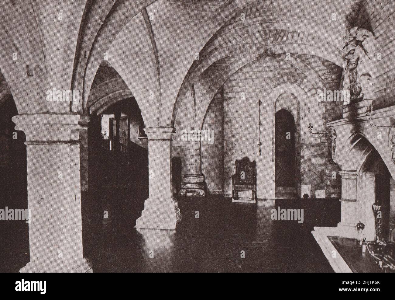 The Crypt, Newbattle Abbey. Edinburghshire (1913 Stock Photo - Alamy