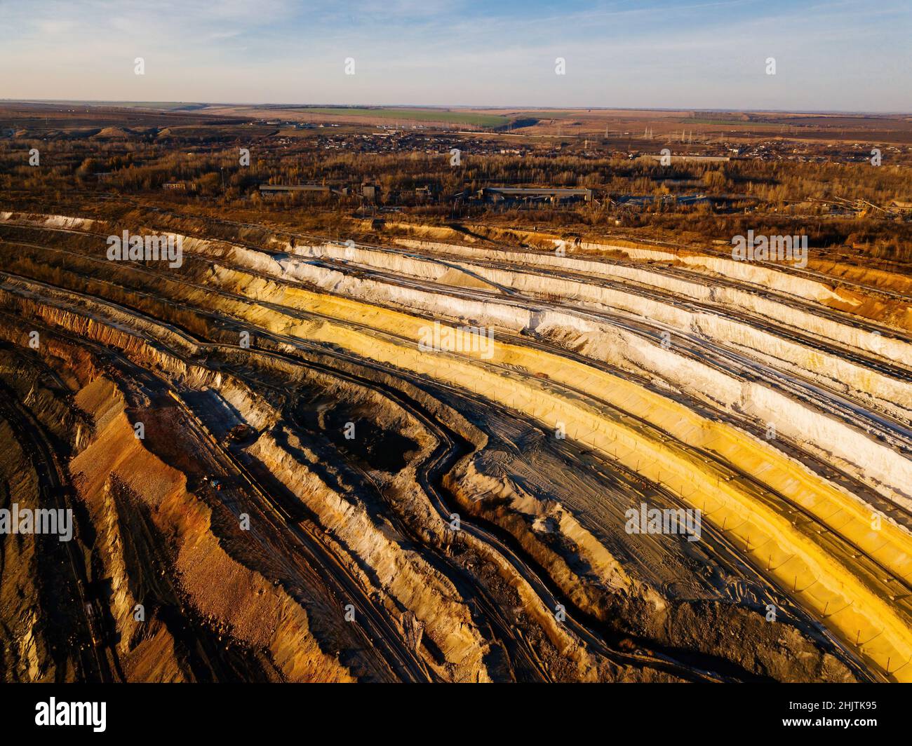 Open pit mine aerial hi-res stock photography and images - Alamy