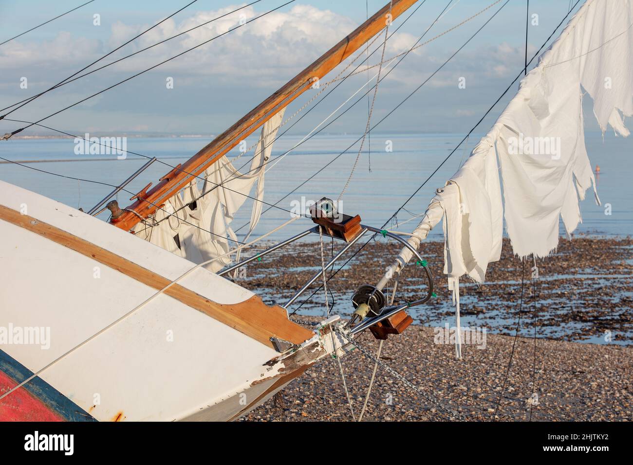 Torn sail yacht hi-res stock photography and images - Alamy