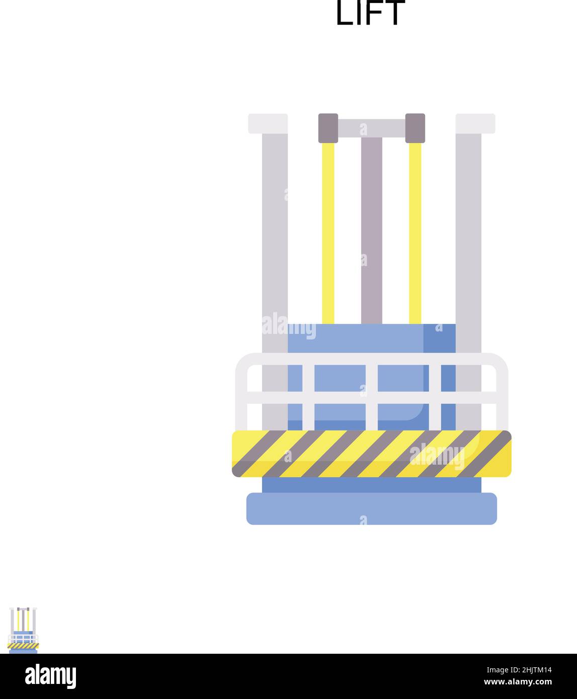 Lift Simple vector icon. Illustration symbol design template for web ...