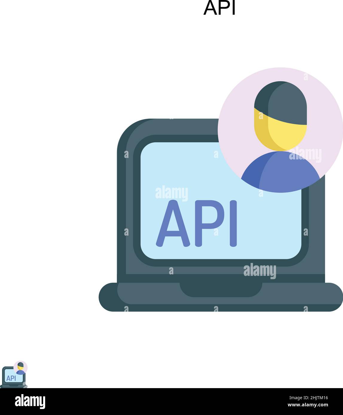 Api Simple Vector Icon Illustration Symbol Design Template For Web
