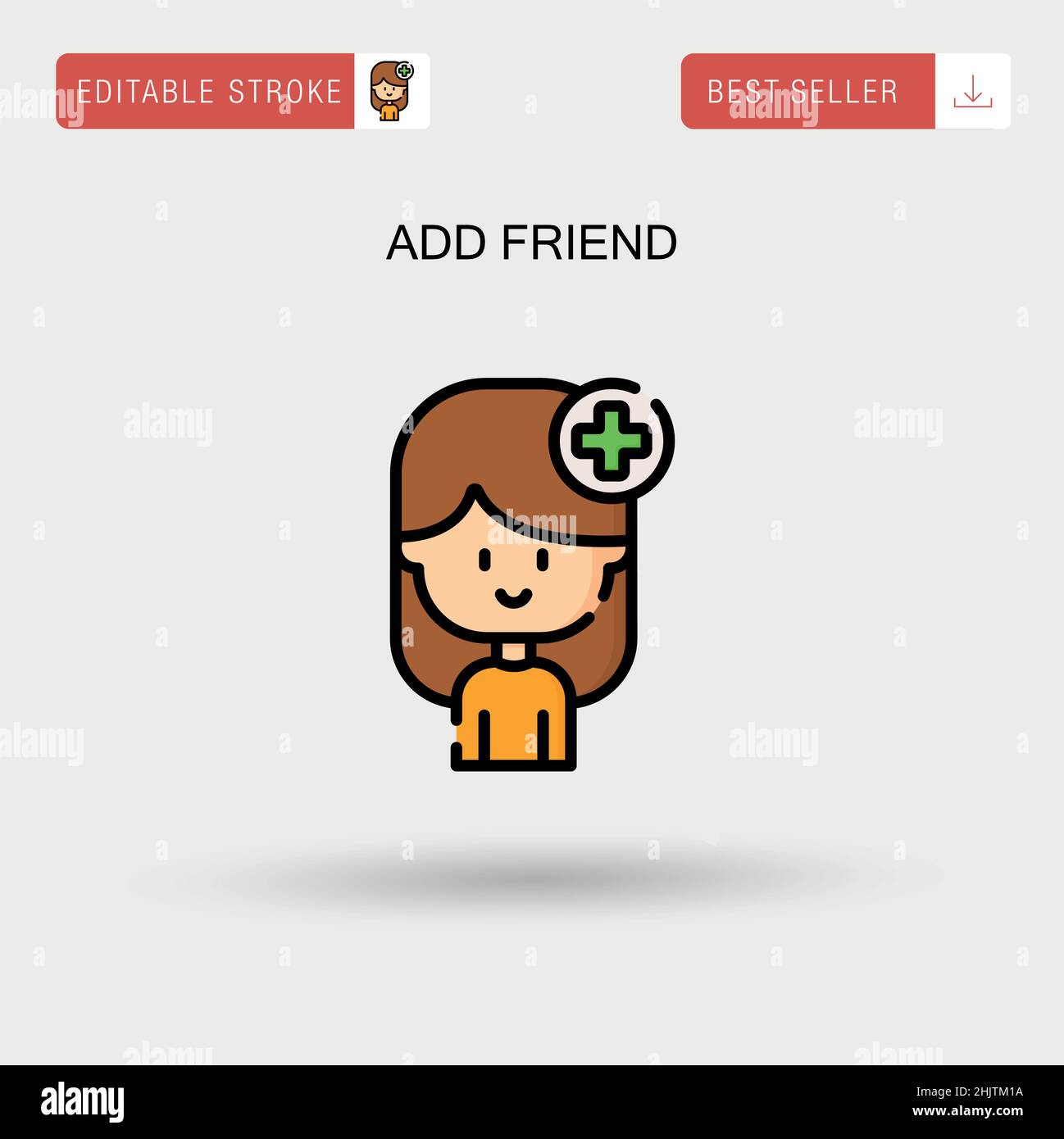 Add friend icon hi-res stock photography and images - Alamy