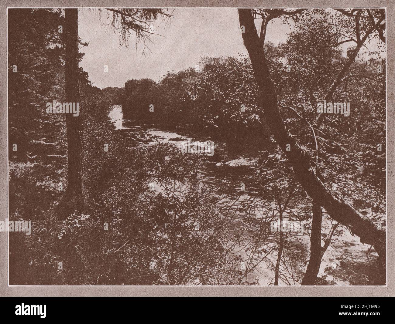 On the North Esk. Forfarshire (1913 Stock Photo - Alamy