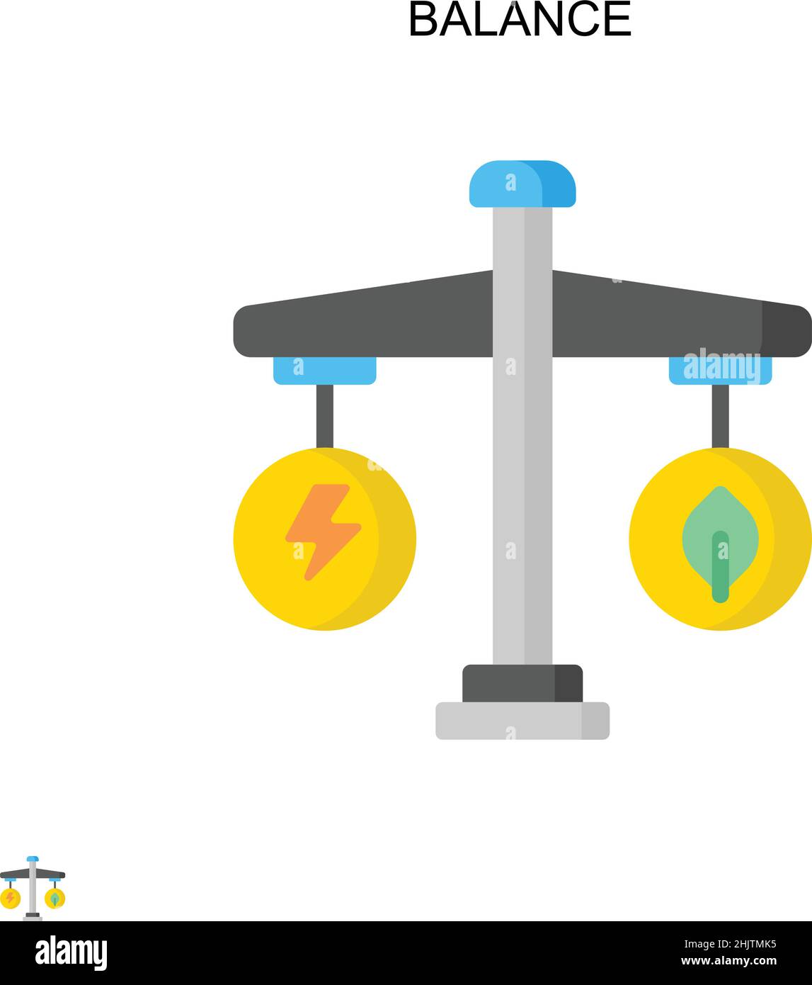 Balance Simple vector icon. Illustration symbol design template for web ...