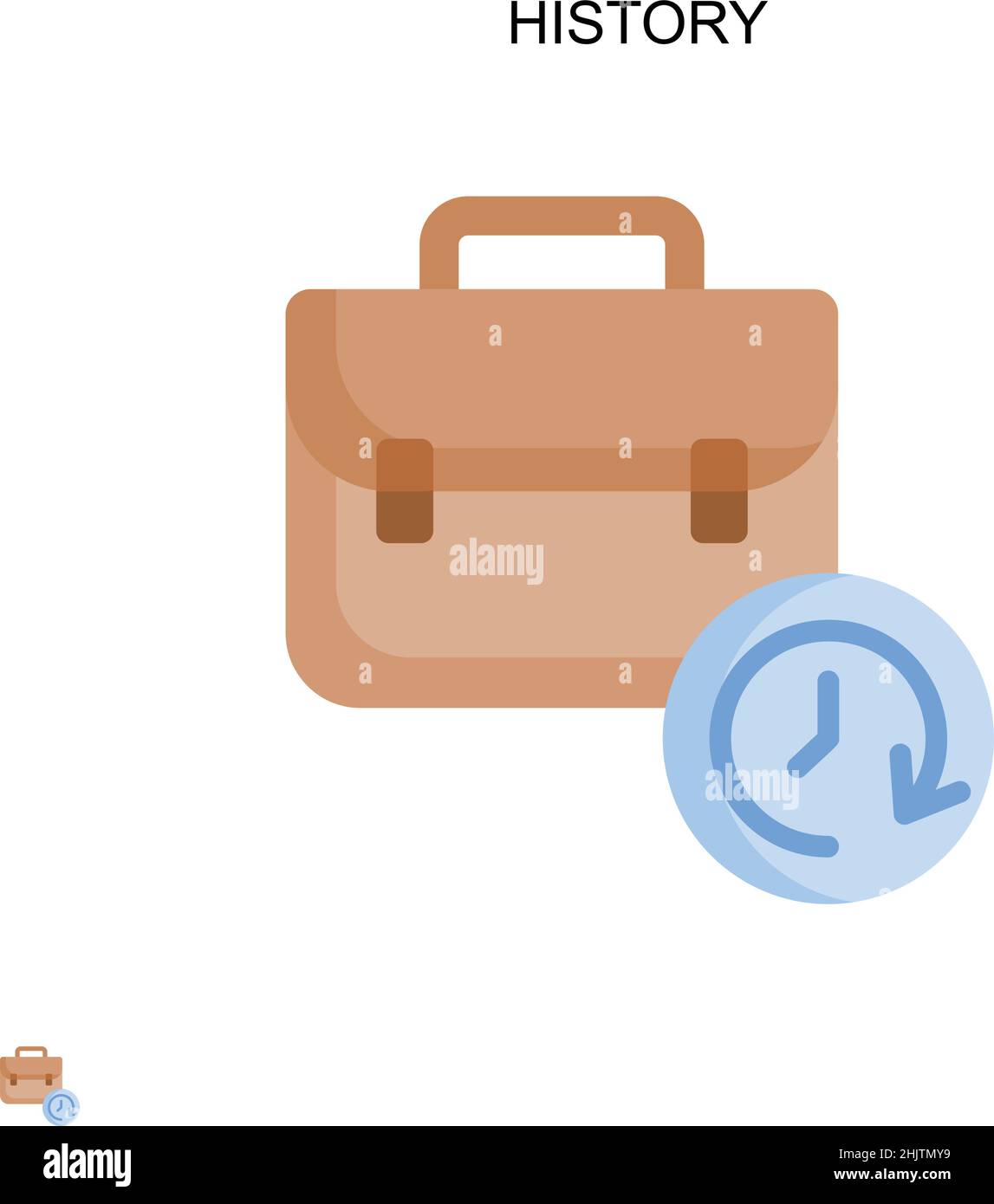 History Simple vector icon. Illustration symbol design template for web ...