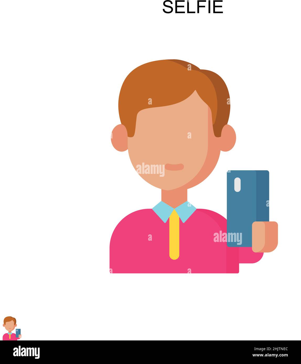 Self portrait with model Stock Vector Images - Alamy