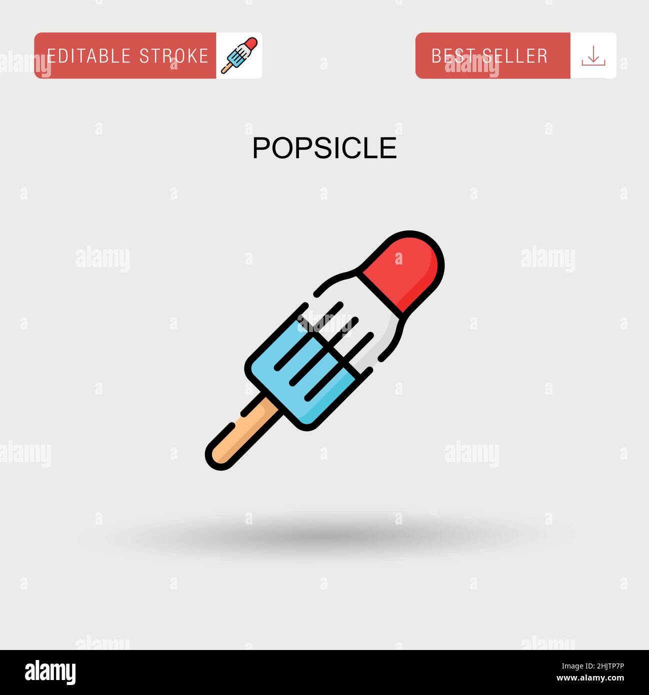 Popsicle ice isolated icon Stock Vector Images - Alamy