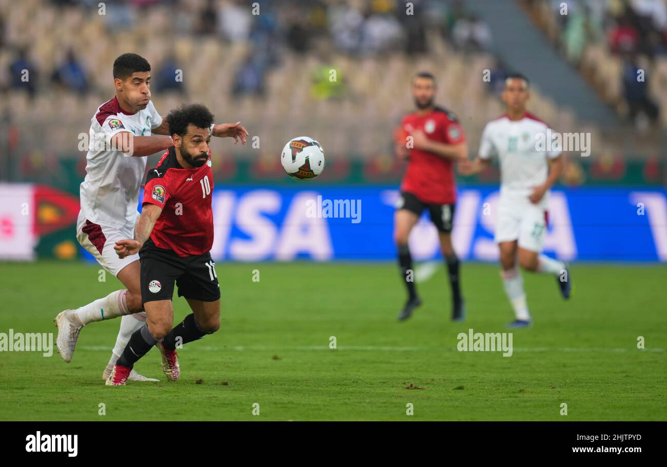 Yaounde, Cameroon, January, 30, 2022: Mohamed Salah (captain) of Egypt ...