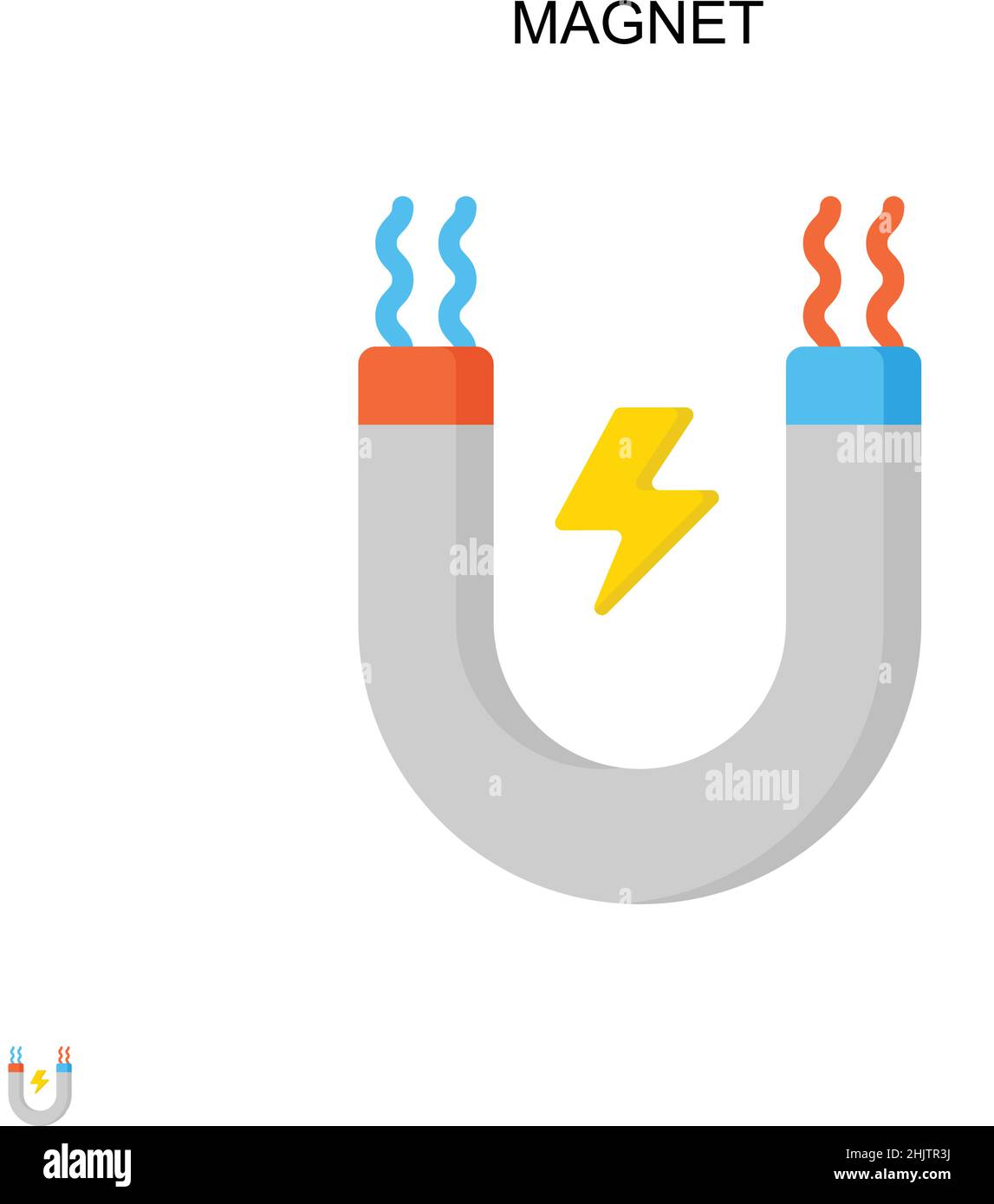 Magnet Simple vector icon. Illustration symbol design template for web ...