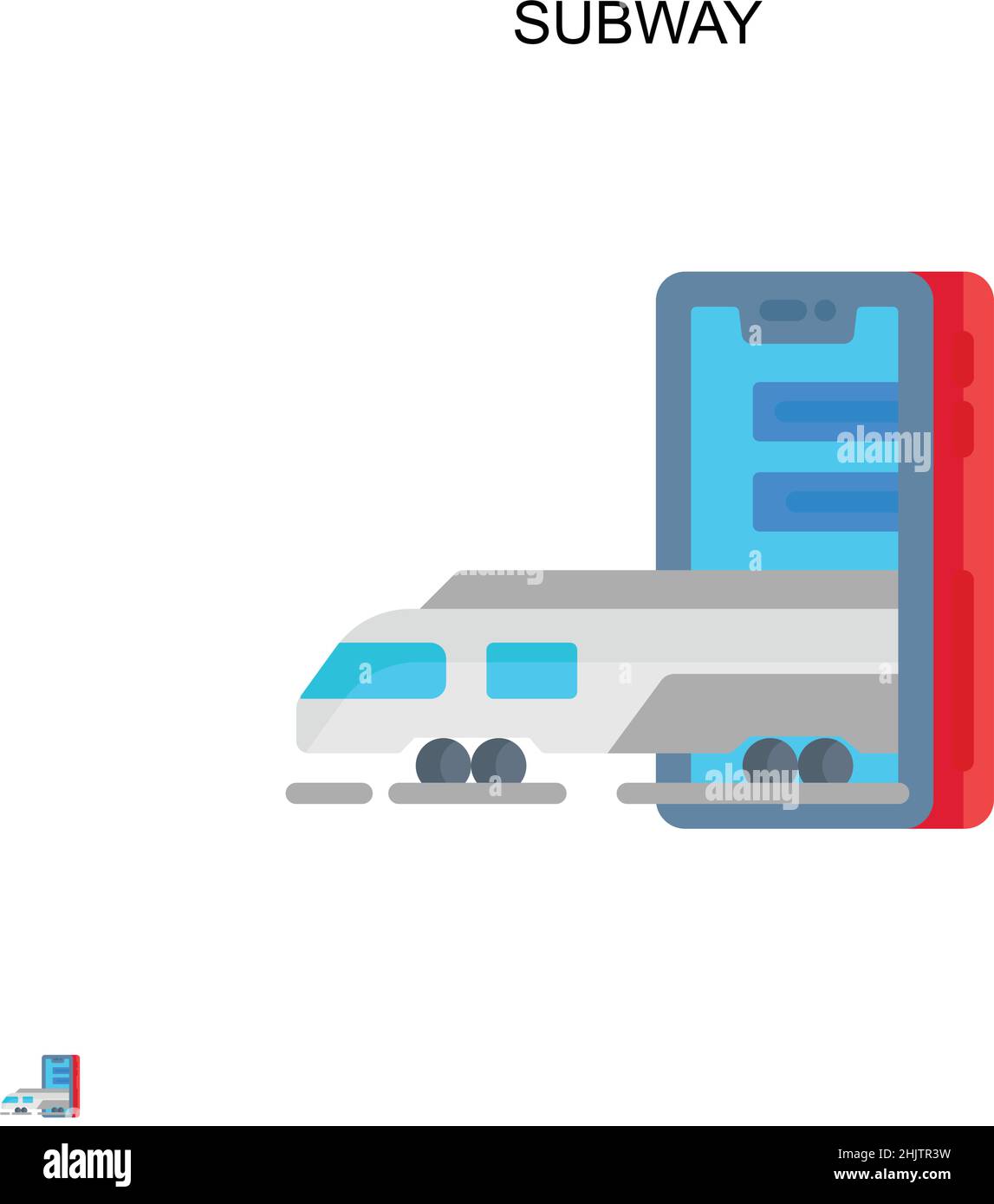 Subway Simple vector icon. Illustration symbol design template for web ...