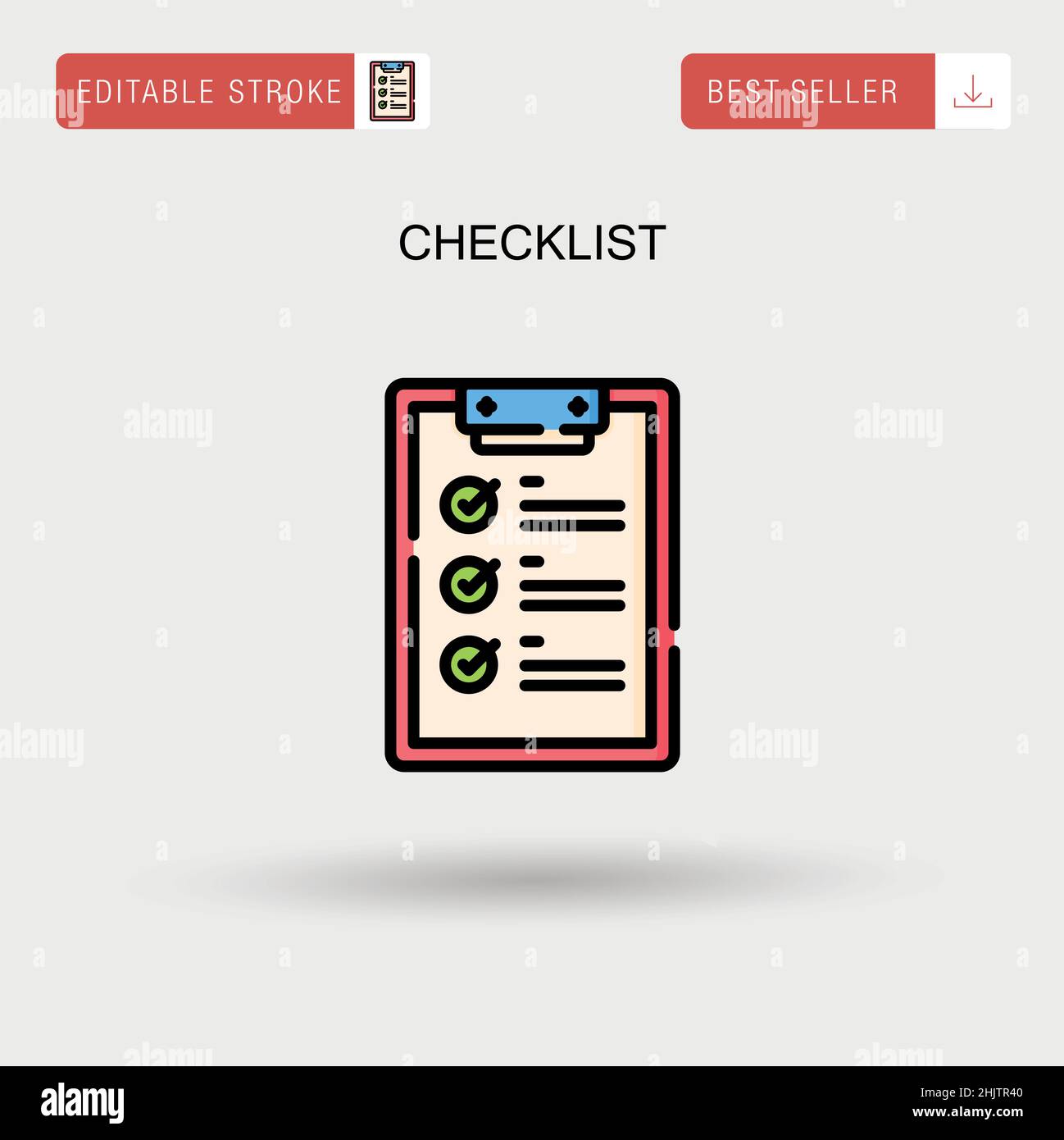 Checklist Simple vector icon Stock Vector Image & Art - Alamy