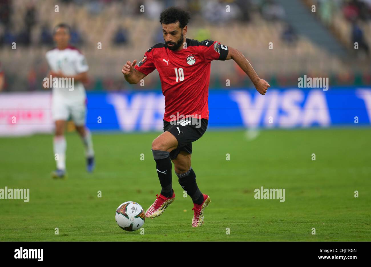 Yaounde, Cameroon, January, 30, 2022: Mohamed Salah (captain) of Egypt ...