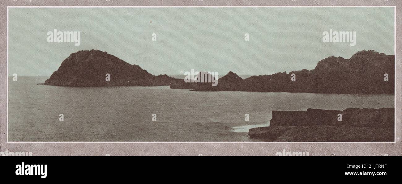 Scarlett Rocks, Castletown. Isle of Man (1913 Stock Photo - Alamy