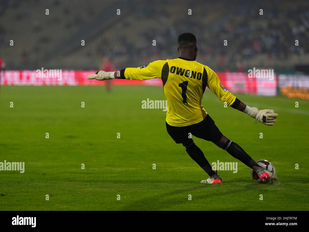 Yaounde, Cameroon, January, 30, 2022: JesÃºs Owono of Equatorial Guinea ...