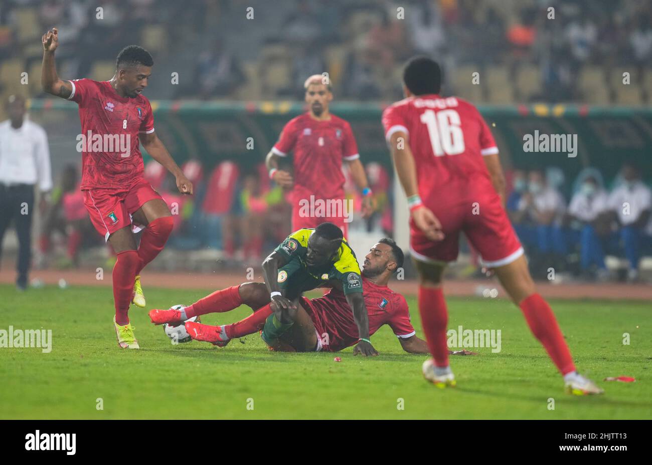 Yaounde, Cameroon, January, 30, 2022: Sadio Mané of Senegal during Senegal versus Equatorial ...