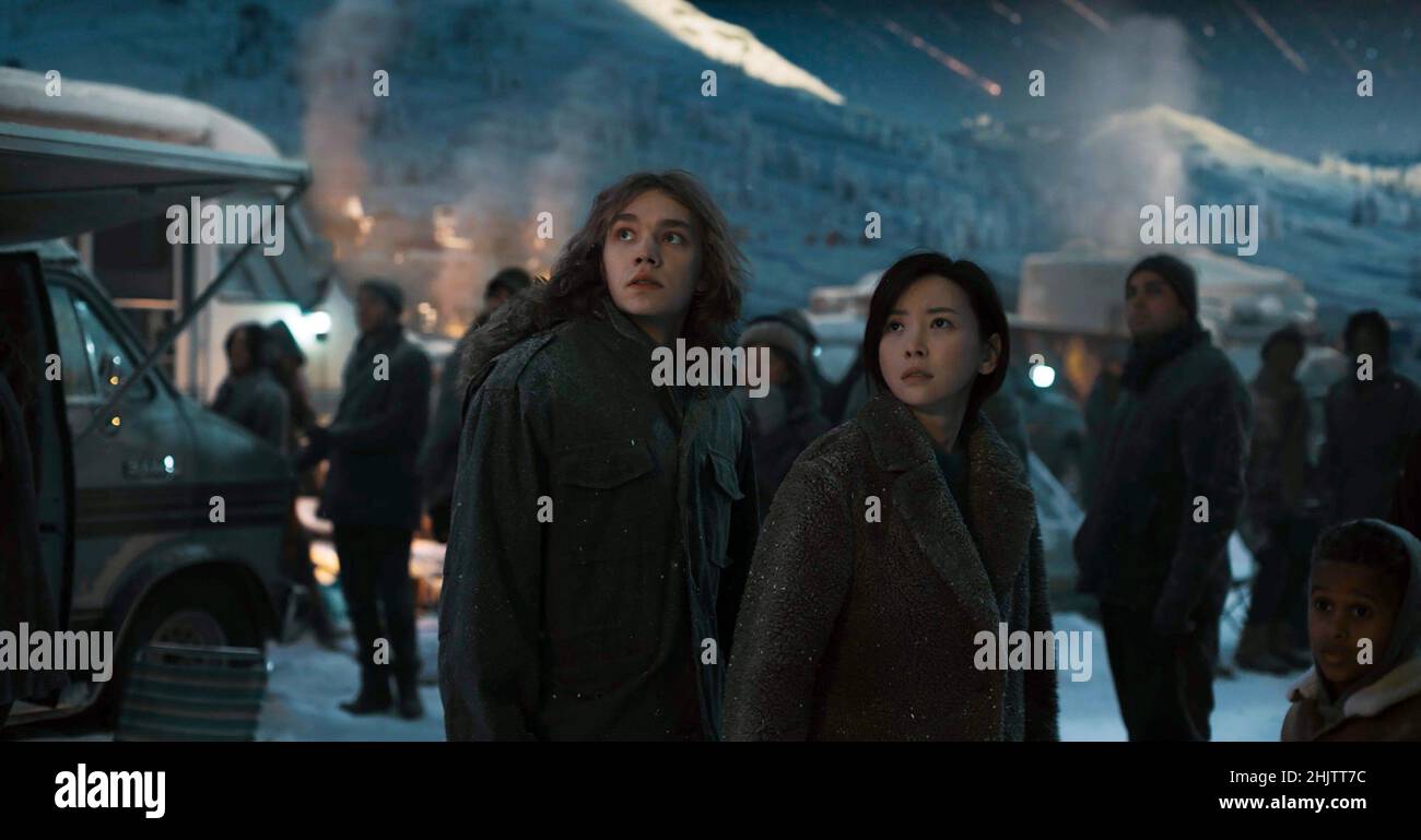 MOONFALL, from left: Charlie Plummer, Kelly Yu, (aka Wenwen YU), 2022 ...