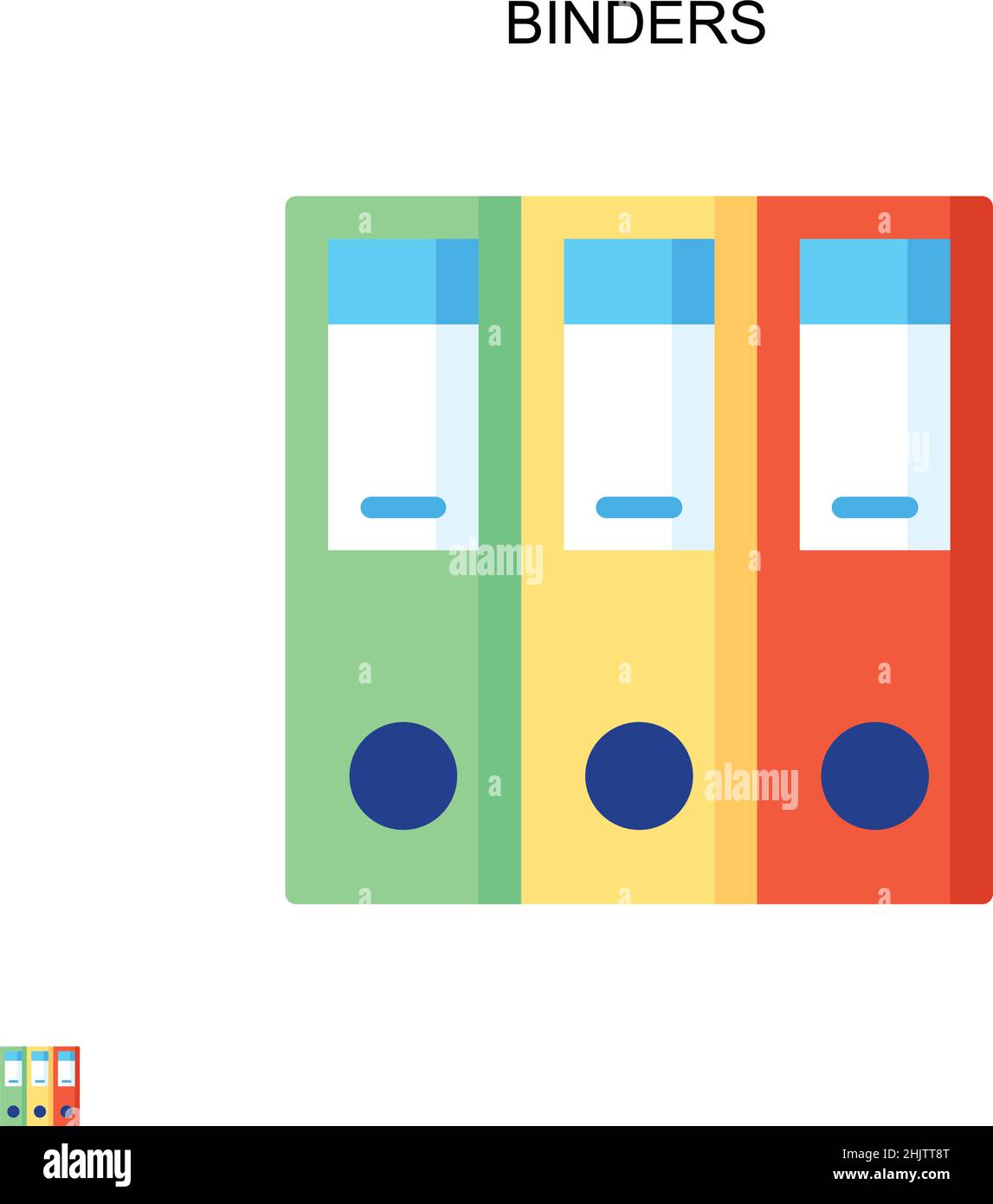 Binders Simple vector icon. Illustration symbol design template for web mobile UI element Stock ...