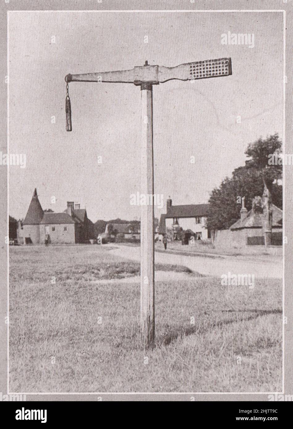 The Quintain Post at Offham. Kent (1913 Stock Photo - Alamy