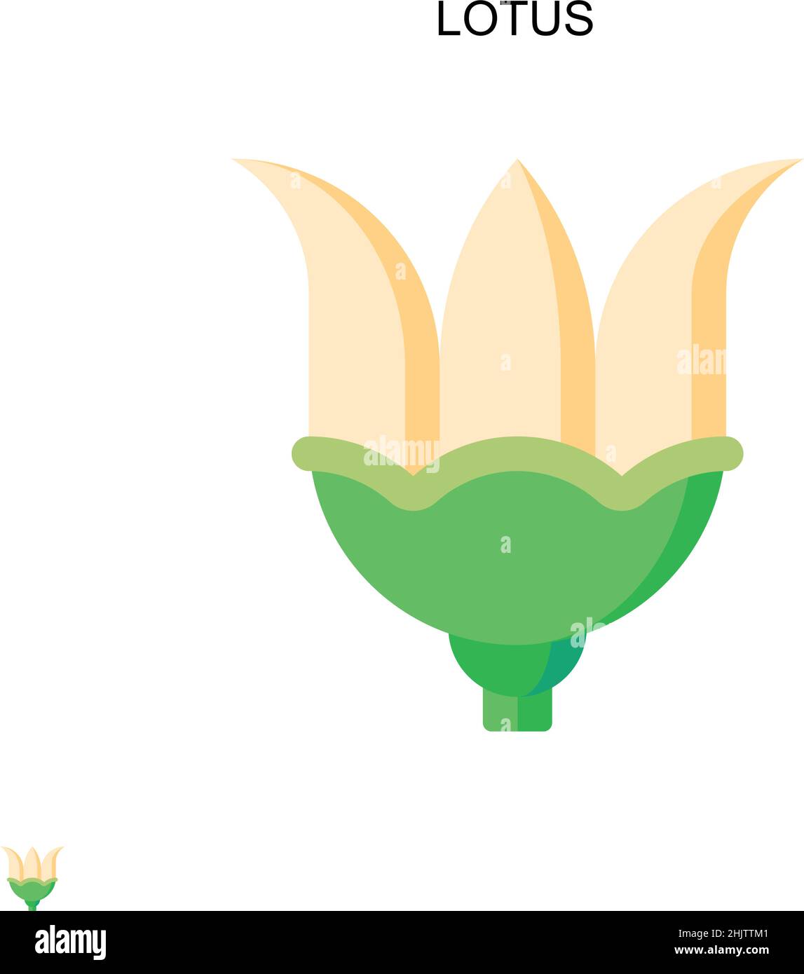 Lotus Simple vector icon. Illustration symbol design template for web ...