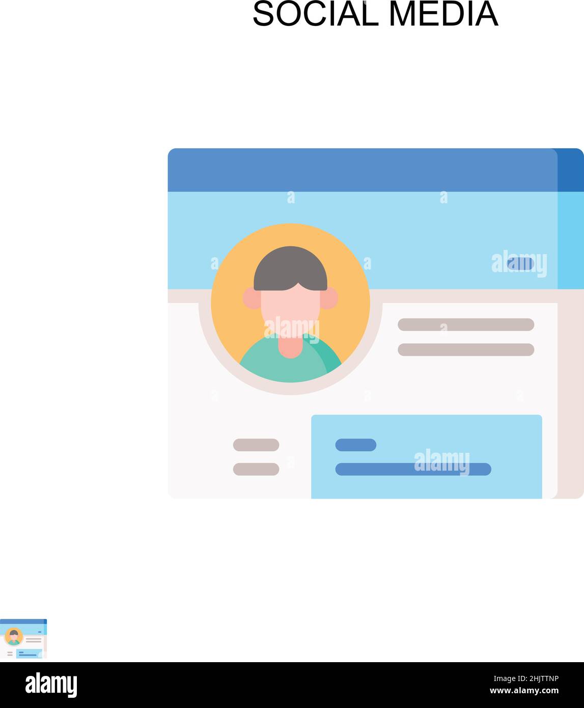 Social Media Simple Vector Icon Illustration Symbol Design Template For Web Mobile Ui Element