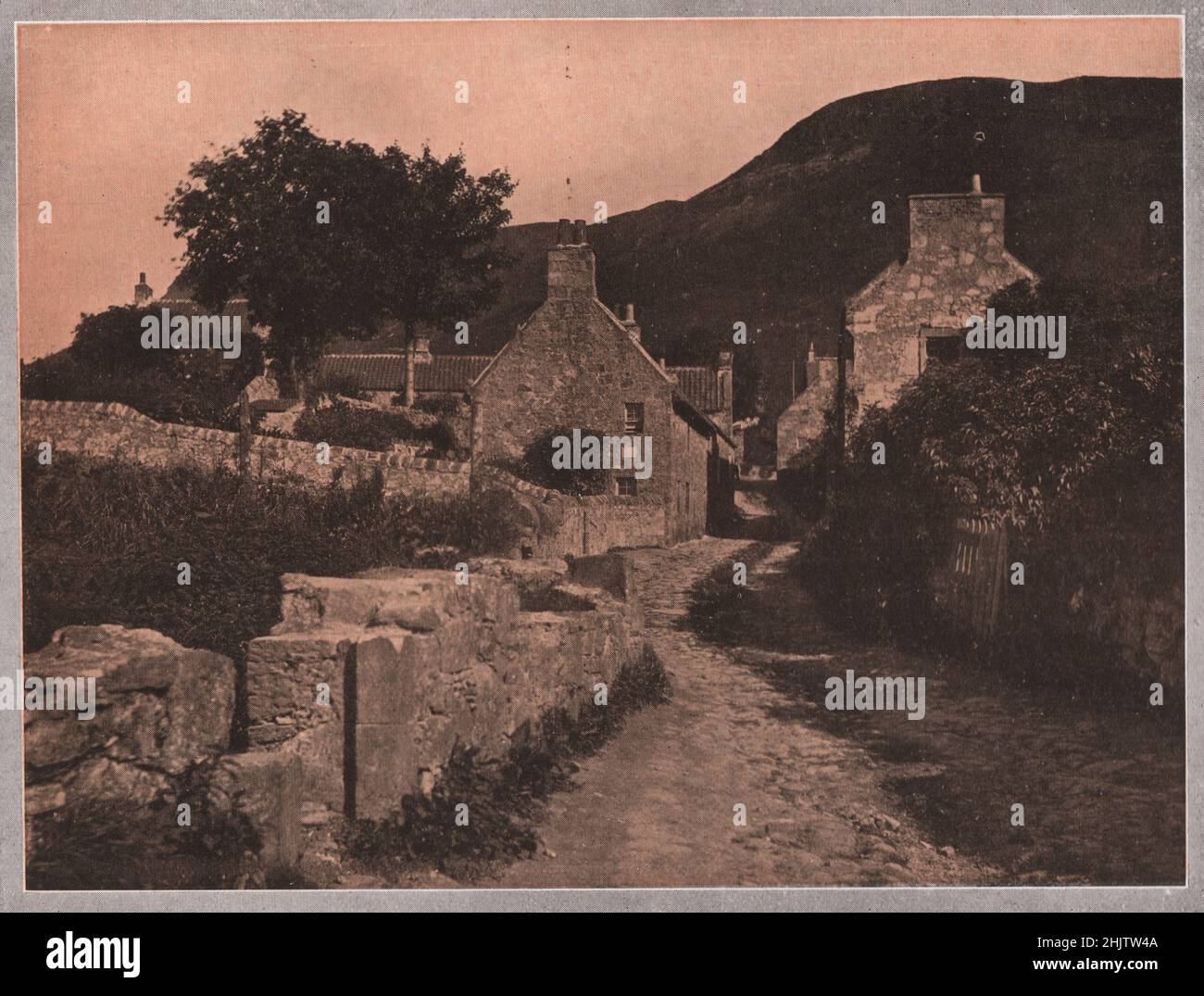 Michael Bruce's Cottage, Kinneswood. Kinross-Shire (1913 Stock Photo ...