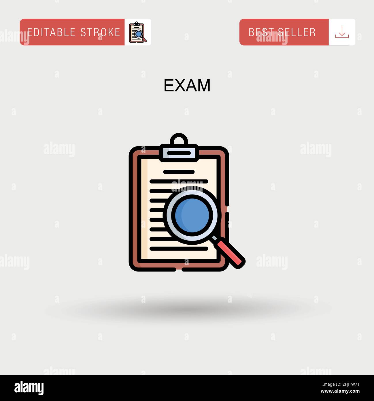 Exam Simple vector icon Stock Vector Image & Art - Alamy
