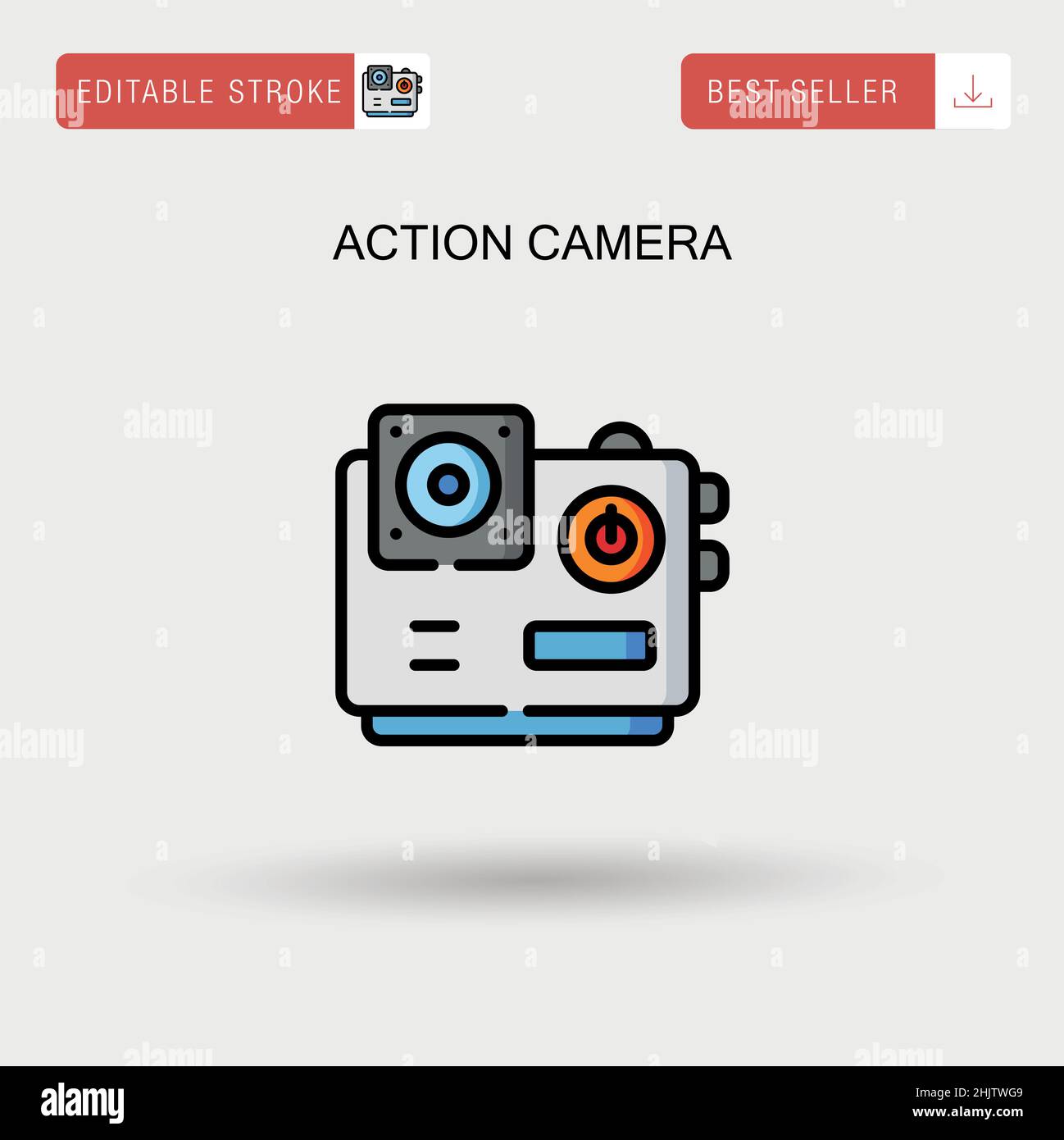 Action camera Simple vector icon Stock Vector Image & Art - Alamy