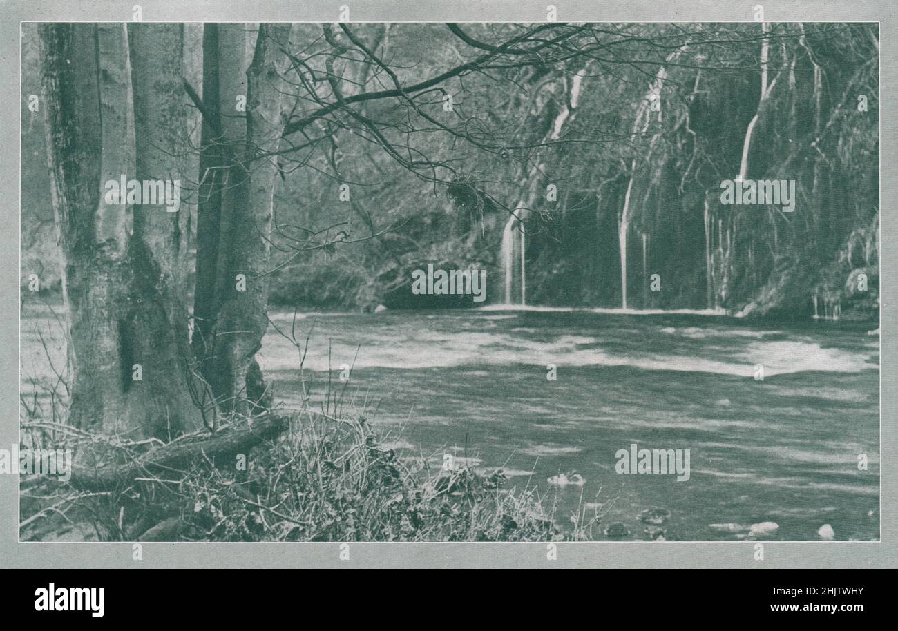 Weeping Water : The Hodder near Whitewell. Lancashire (1913 Stock Photo ...