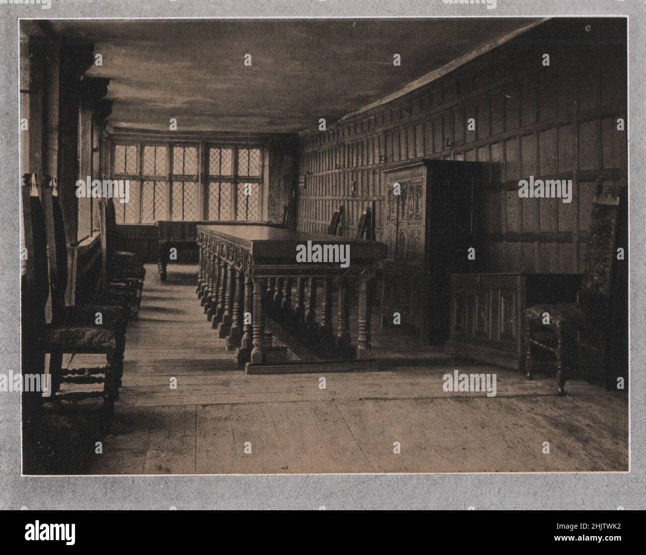 Interior, Astley Hall. Lancashire (1913 Stock Photo - Alamy