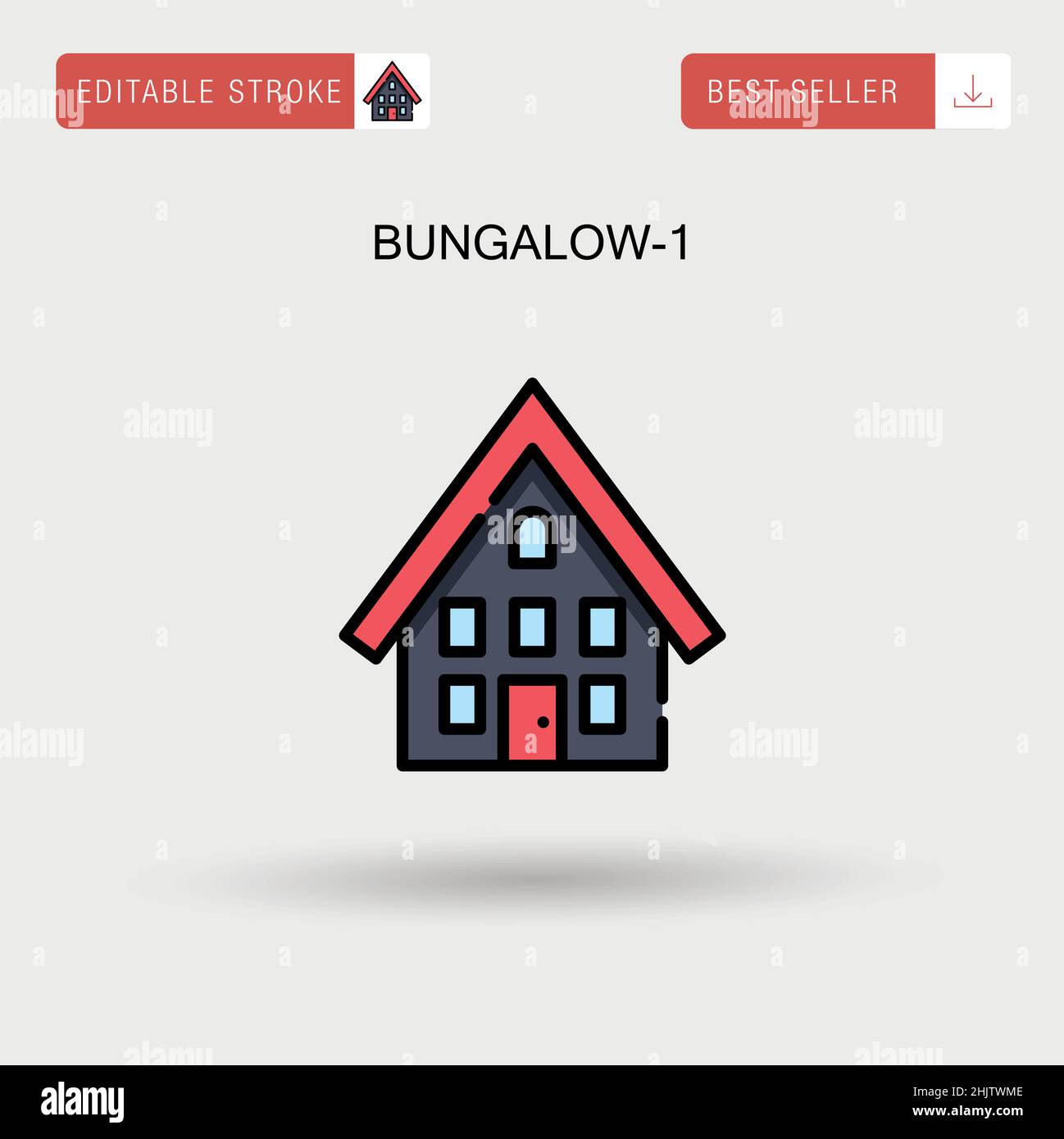 Bungalow Stock Vector Images - Alamy