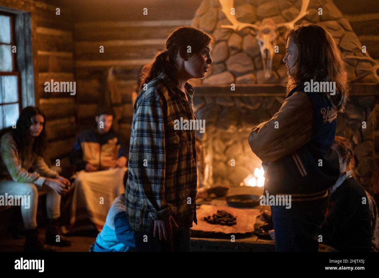 YELLOWJACKETS, from left: Courtney Eaton, Steven Krueger, Sophie ...