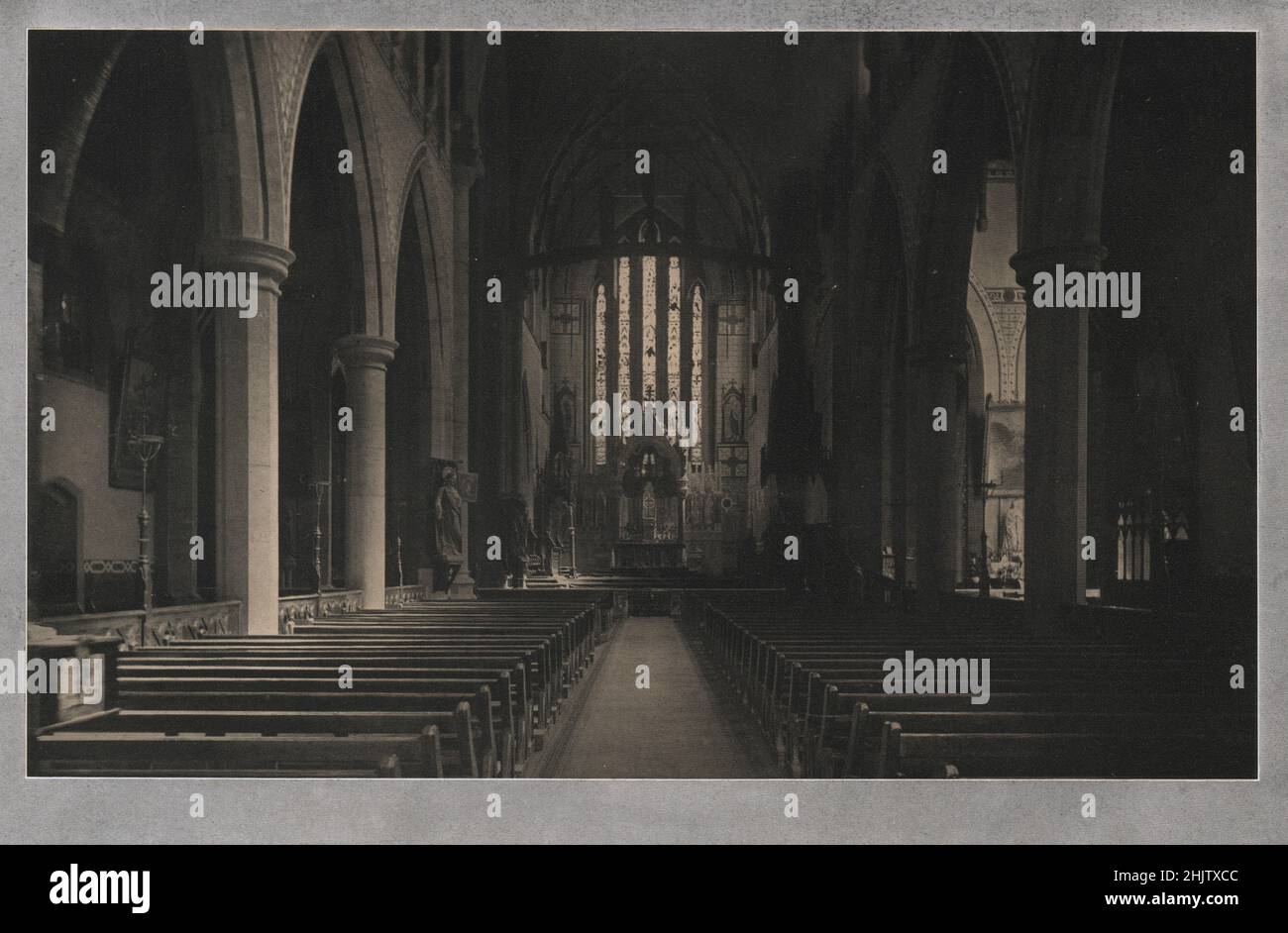 Interior of St John's Cathedral, Limerick. County Limerick (1913 Stock ...