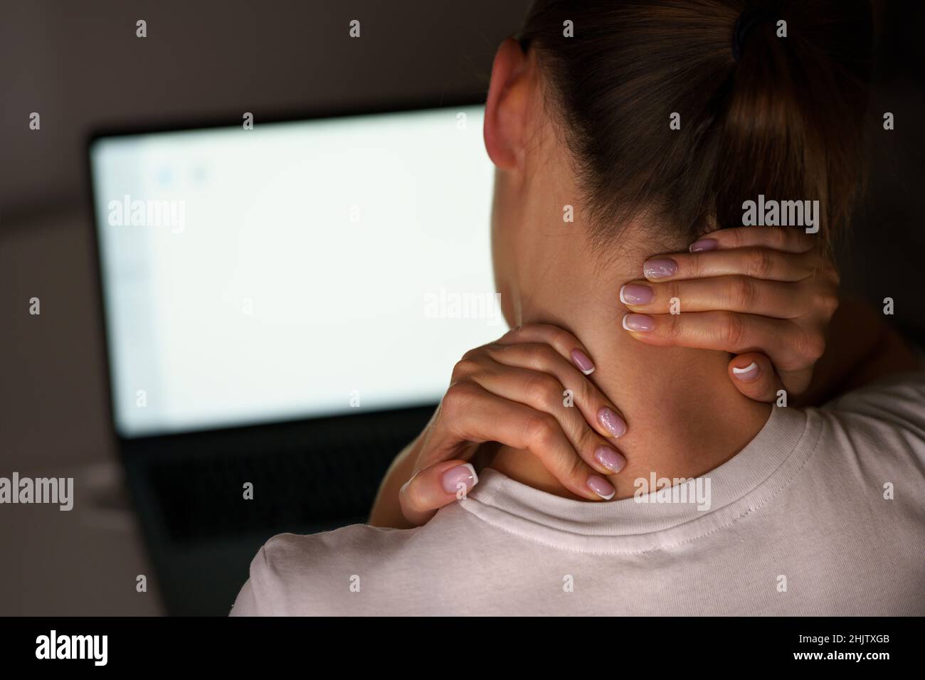 Shoulder pain and computer hi-res stock photography and images - Alamy