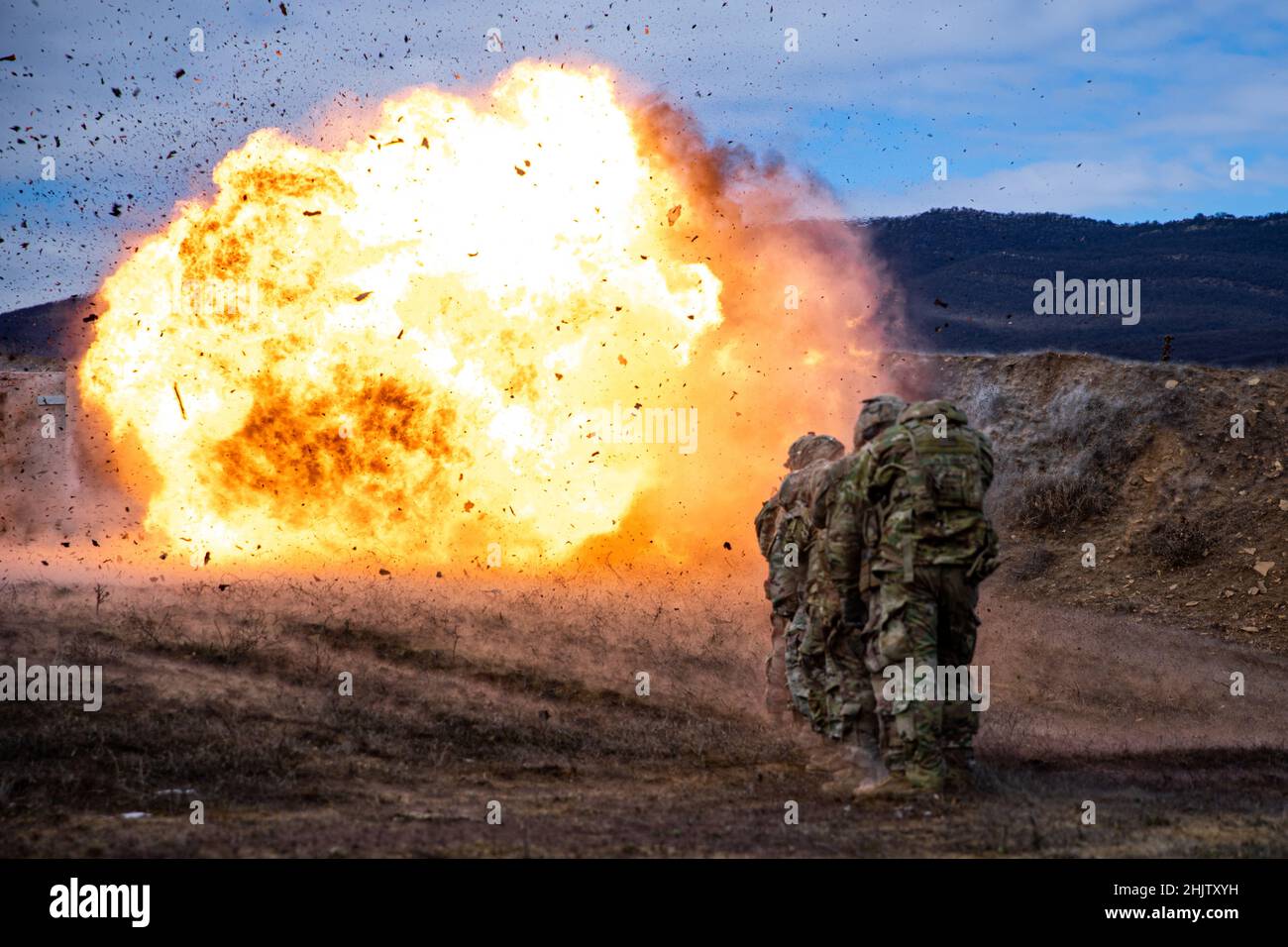 U.S. Army combat engineers with 1st Brigade Engineer Battalion, 1st ...