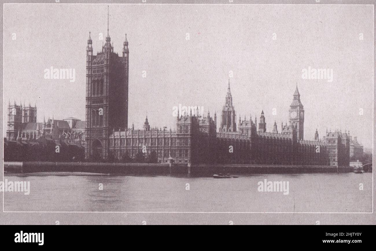 Houses of Parliament. London (1913 Stock Photo - Alamy