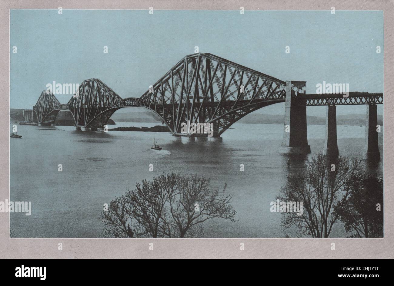 The Forth Bridge. Linlithgowshire (1913 Stock Photo - Alamy