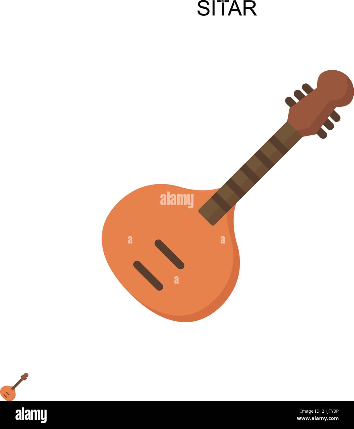 Indian hindu musician illustration Cut Out Stock Images & Pictures - Alamy