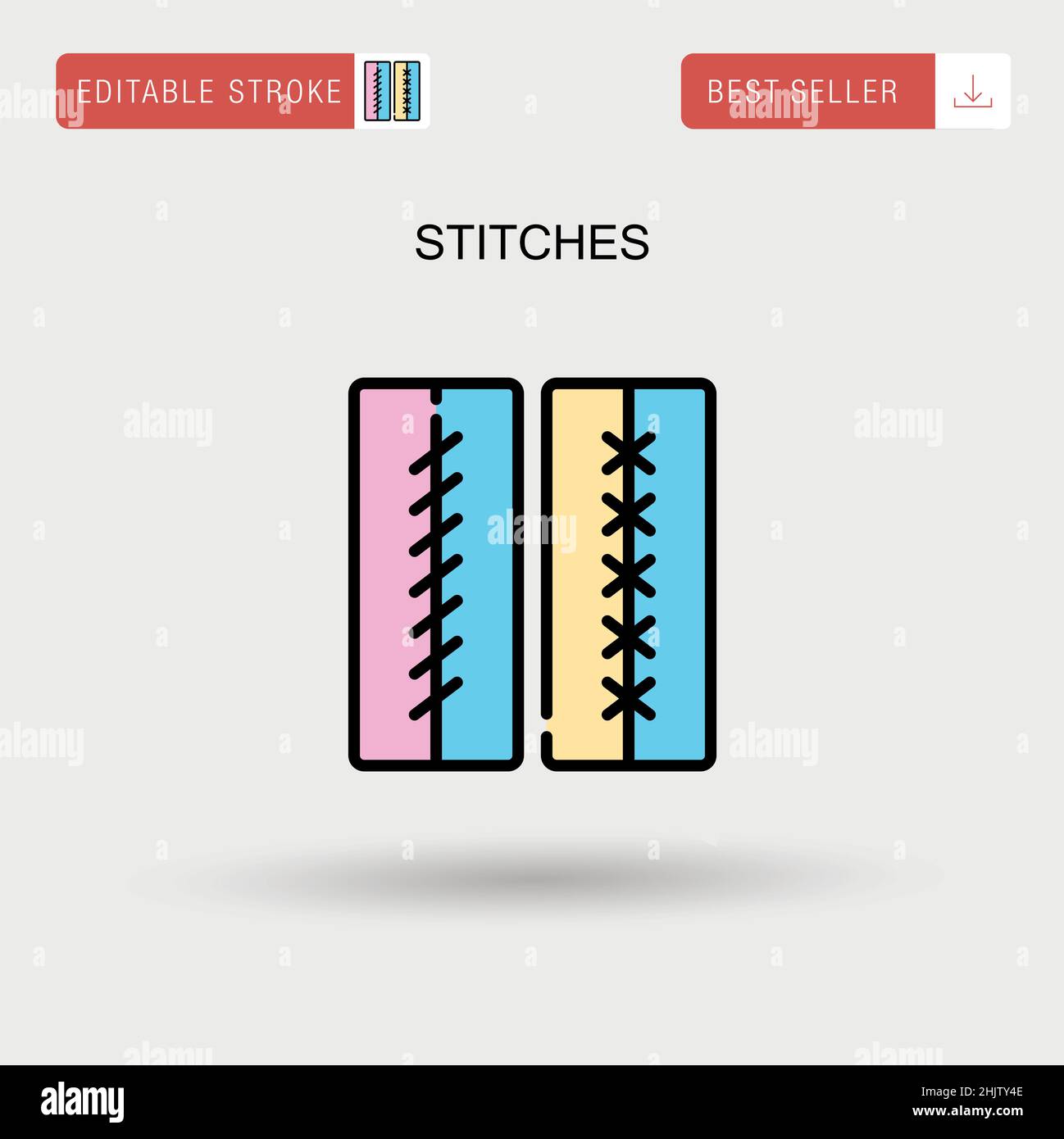 Simple stitch border hi-res stock photography and images - Alamy